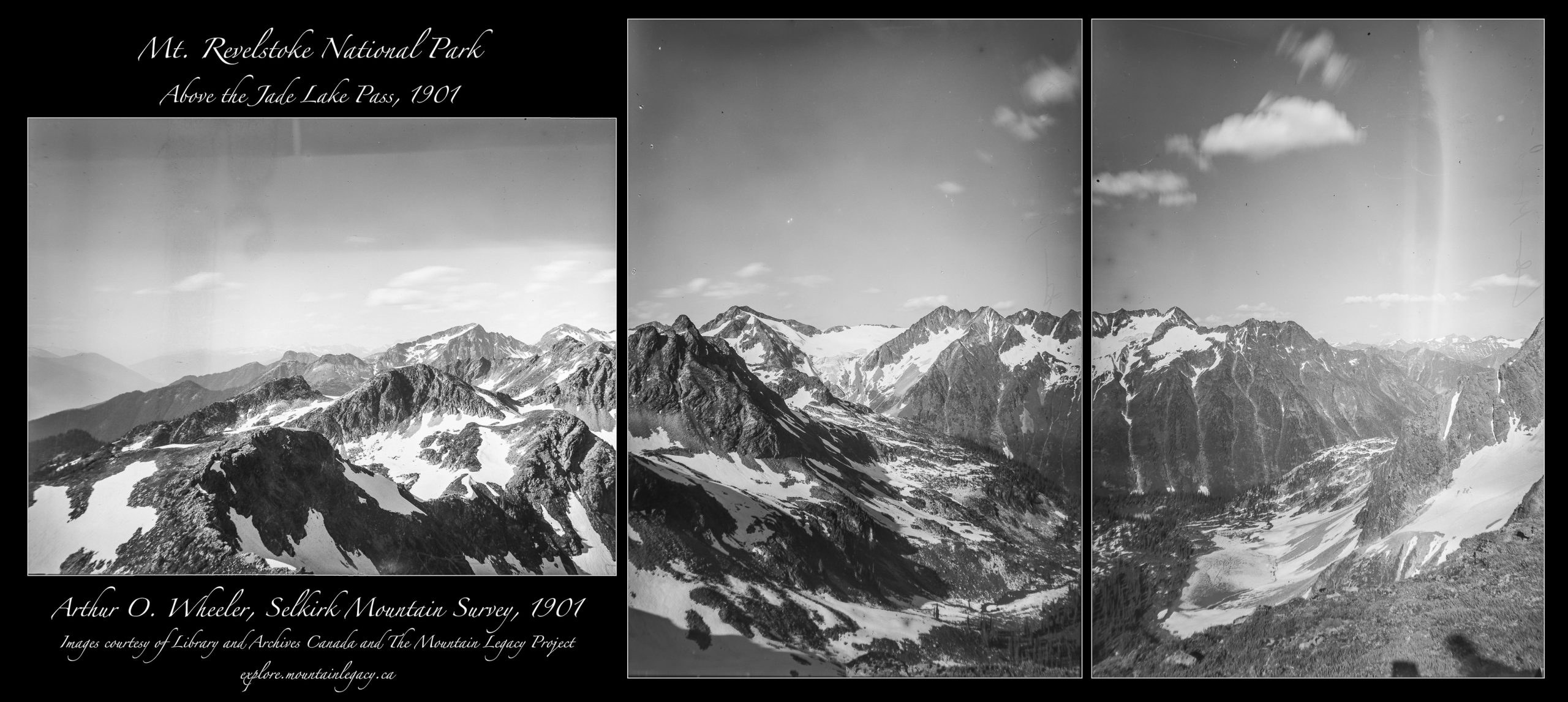 Above Jade Pass: Arthur Wheeler, 1901 | Mountain Legacy Project